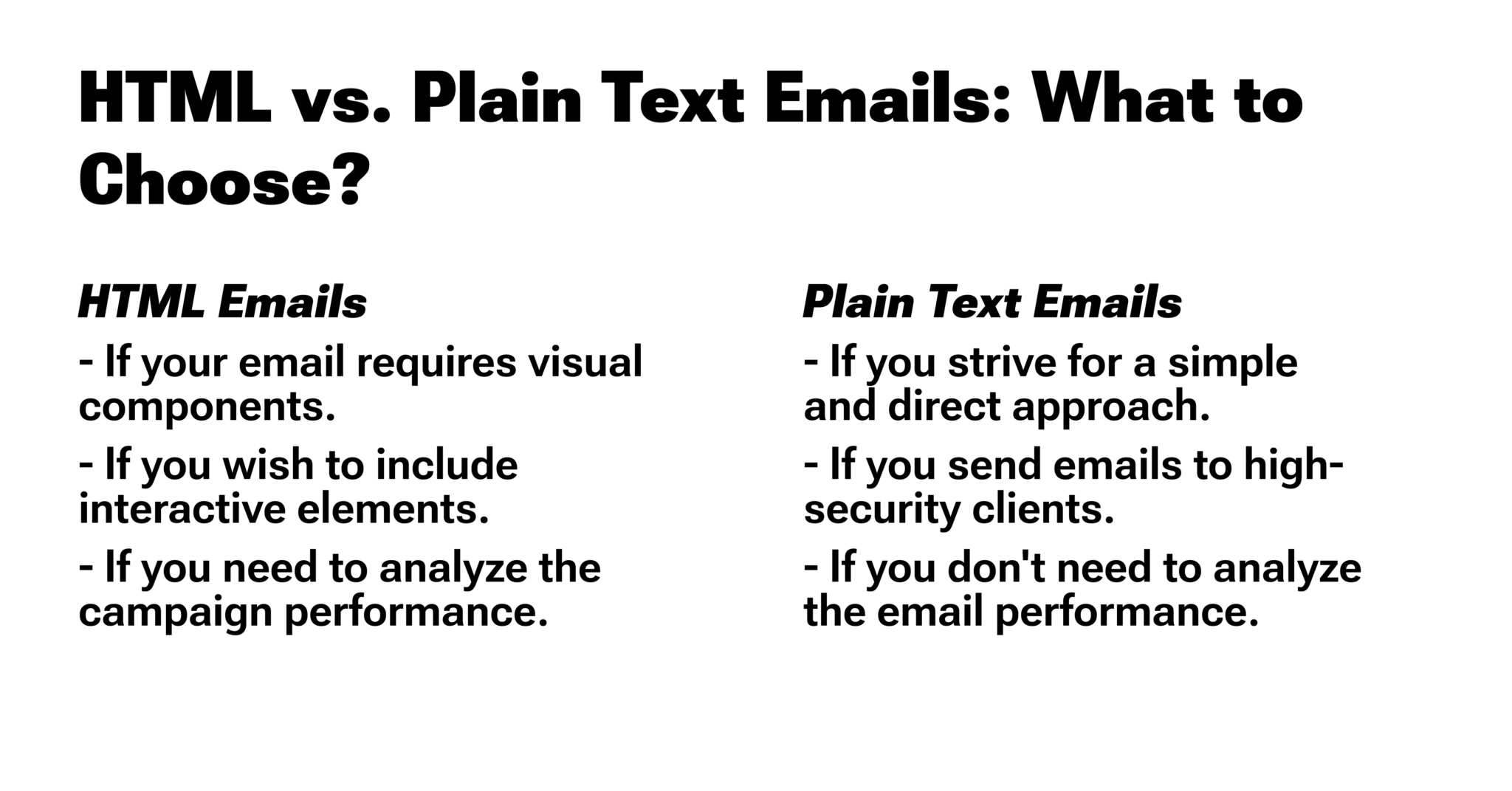 HTML vs. Plain Text Emails: 8 Pros, 8 Cons & Practical Uses - Blocks